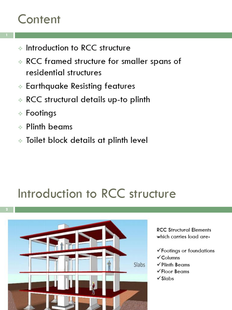 BCM III - Module 4 RCC Const Upto Plinth | PDF | Column | Beam (Structure)