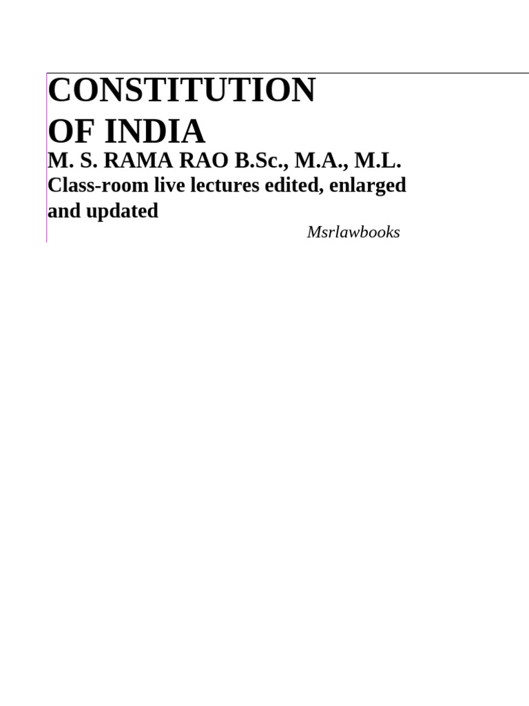 Constitution of India: Key Concepts & Amendments | PDF | Pardon ...