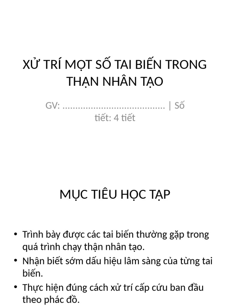 Bai Giang Xu Tri Tai Bien Than Nhan Tao | PDF