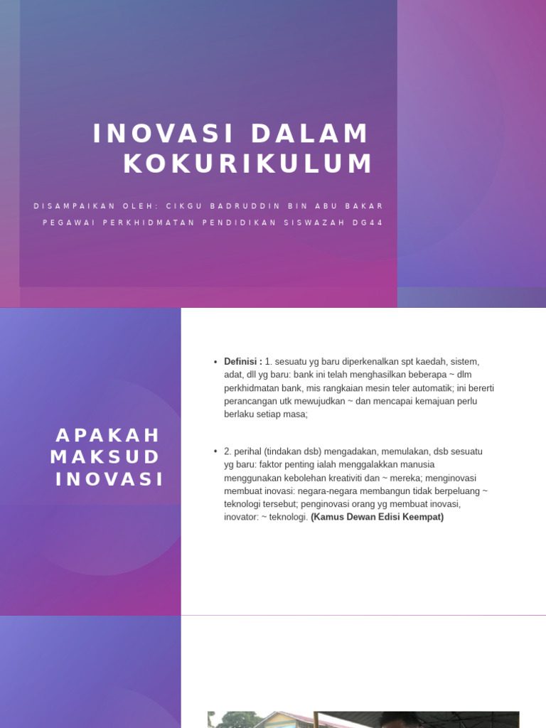 Inovasi Dalam Kokurikulum Dan Digital Poster | PDF