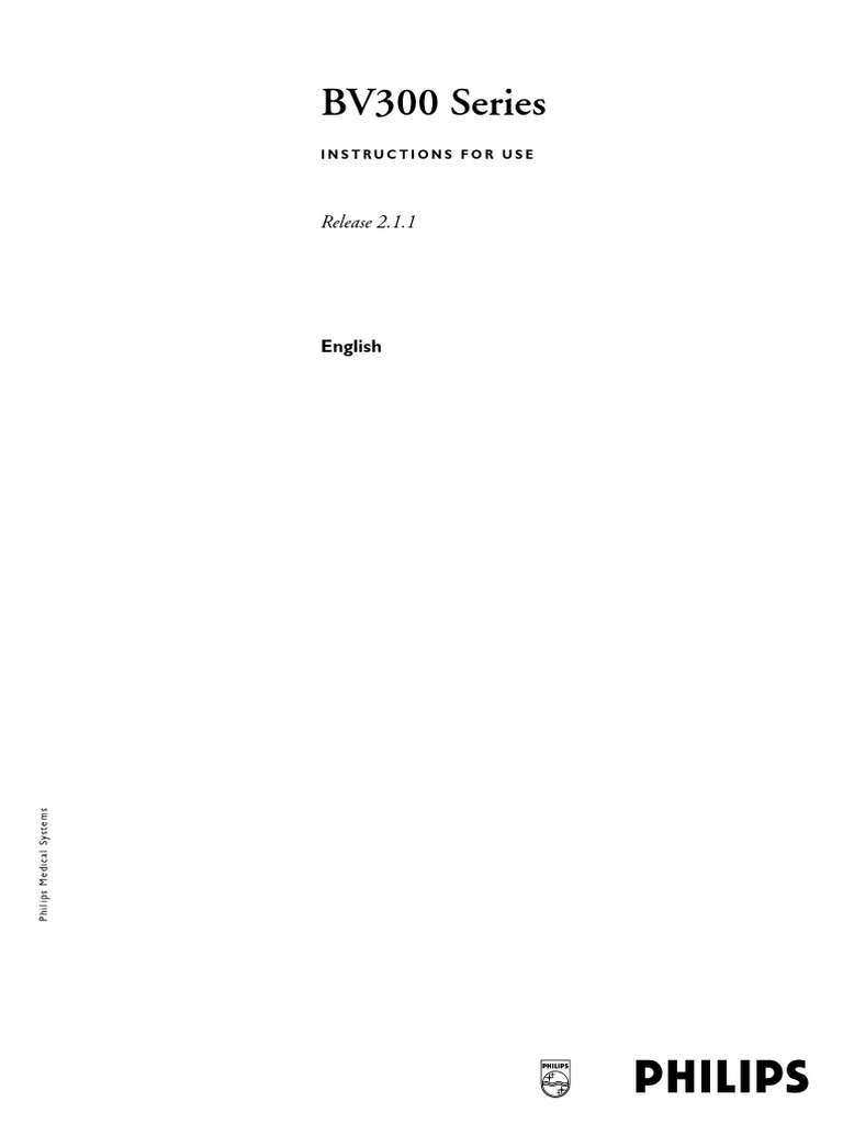 Philips BV300 Series User Manual | PDF | X Ray | Computer Monitor