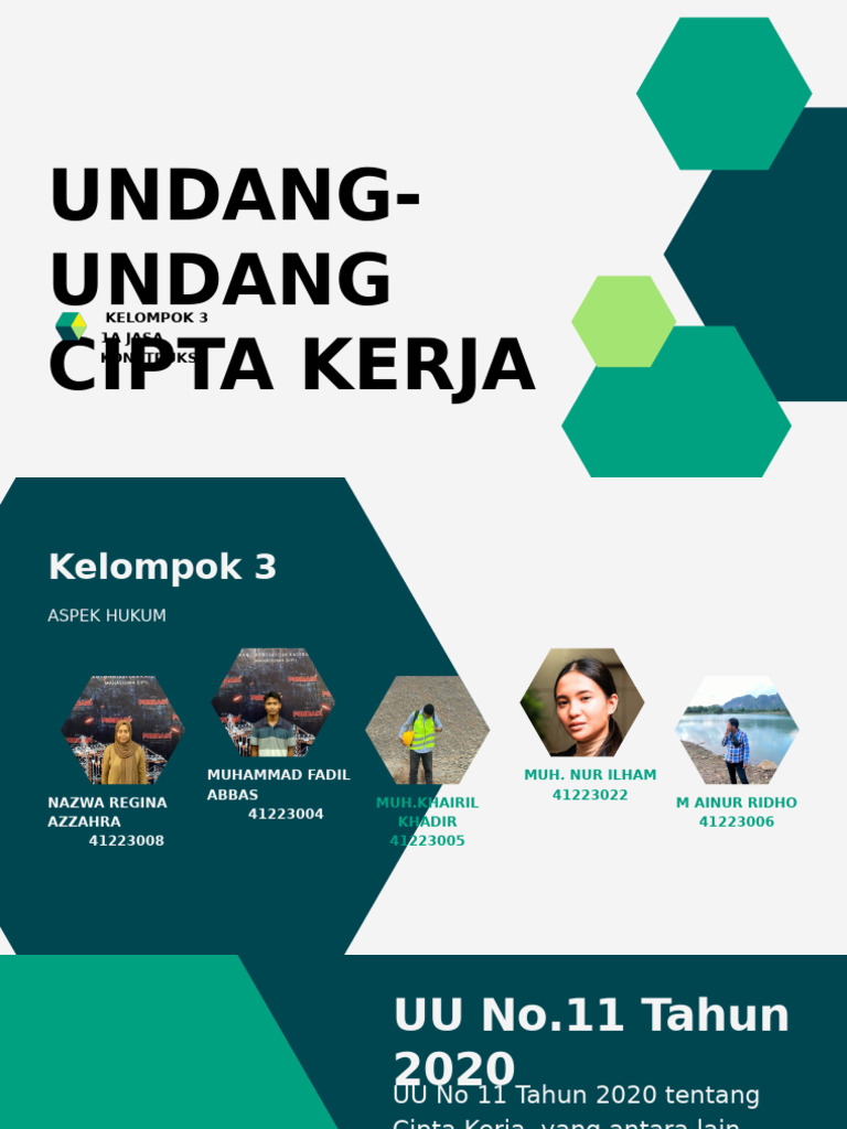 Aspek Hukum UU Cipta Kerja Jasa Konstruksi | PDF