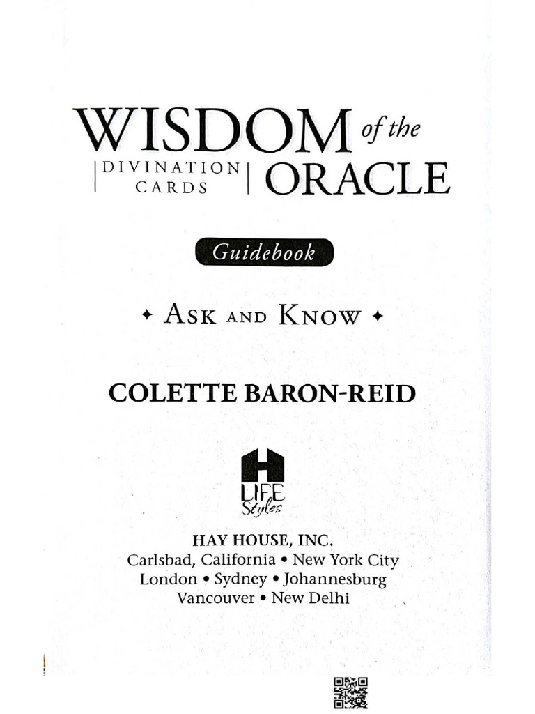 Wisdom of The Oracle Colette Baron Reid | PDF