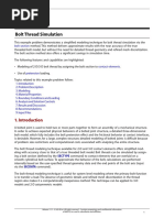 Modeling Bolted Connections in ANSYS | PDF | Screw | Finite Element Method