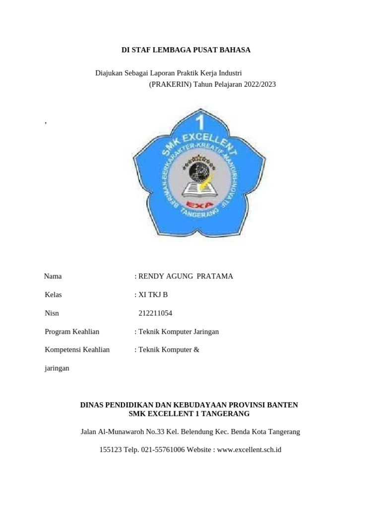 Rendy Laporan PKL Terakhir | PDF