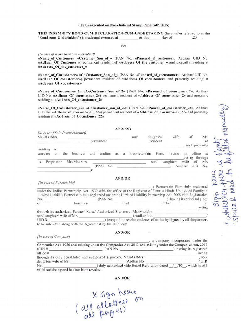 Sample Signature Residential | PDF