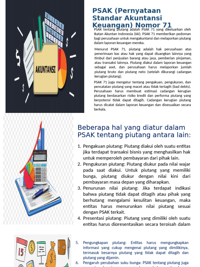 Pedoman PSAK 71 tentang Piutang | PDF