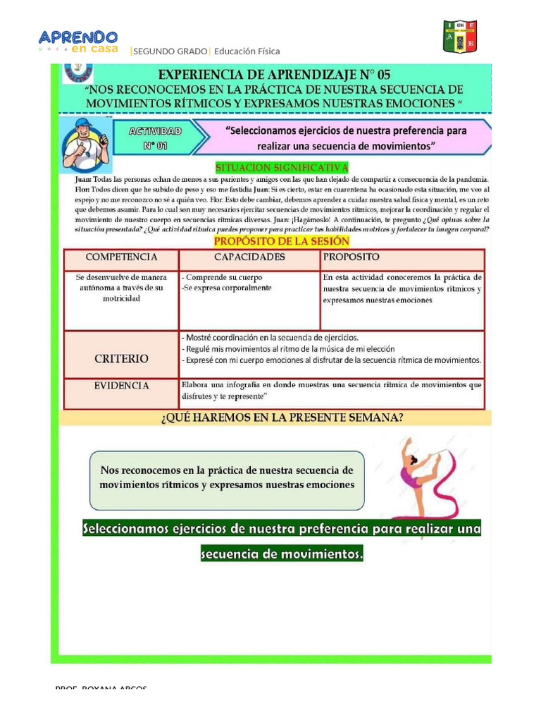 Segundo Grado Semana 8 de Agosto | PDF