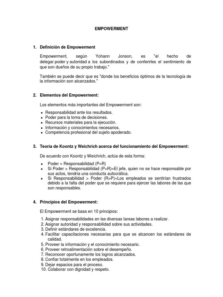 Empoderamiento: Definición, teorías, características, requisitos, pasos ...