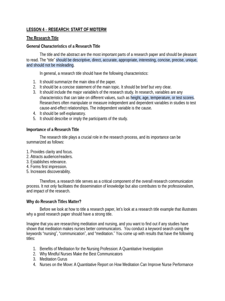 Lesson 4 Practical Research | PDF | Methodology | Knowledge