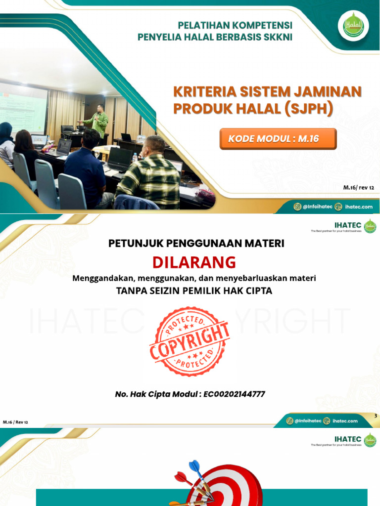 M.16 Kriteria SJPH - Penyelia Halal Rev12 - 2025 | PDF