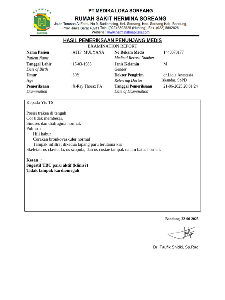 Atip Mulyana - PDF (Thorax) | PDF