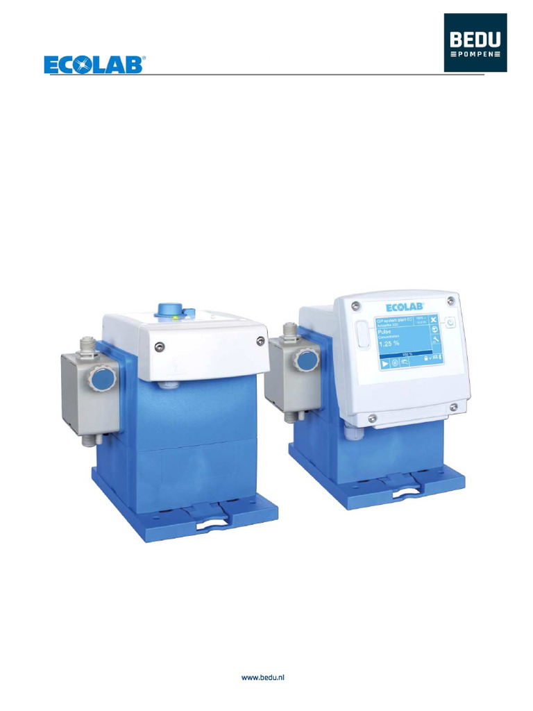 BEDU - Catalog-Diaphragm Metering Pump EcoPro EcoAdd | PDF | Pump | Valve