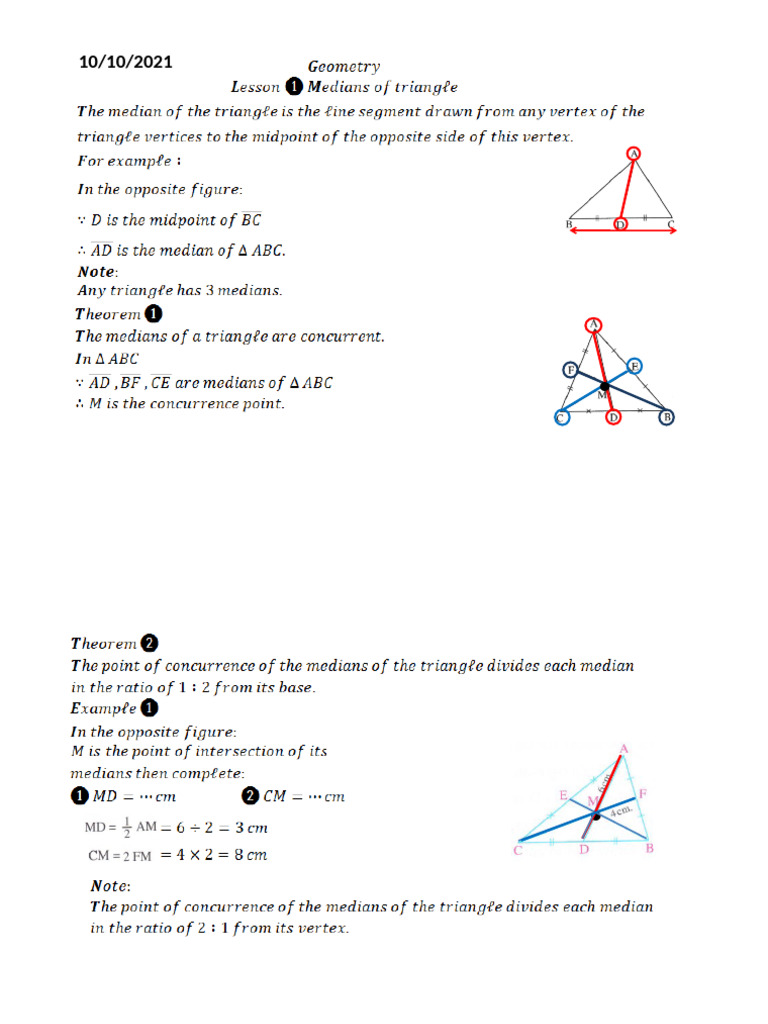 Geometry 2nd Prep 1st Period 2022 | PDF