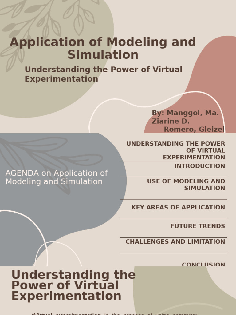 Applications of Modeling and Simulation | PDF | Simulation ...