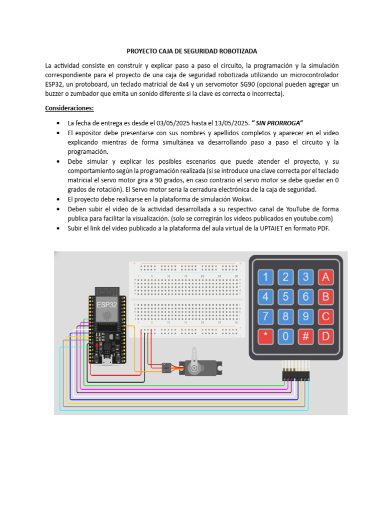 Proyecto Caja Fuerte ESP32 | PDF