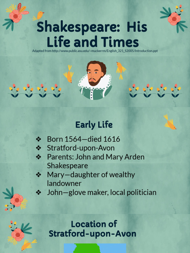 Shakespeare: Life and Works Overview | PDF | Characters In Romeo And ...