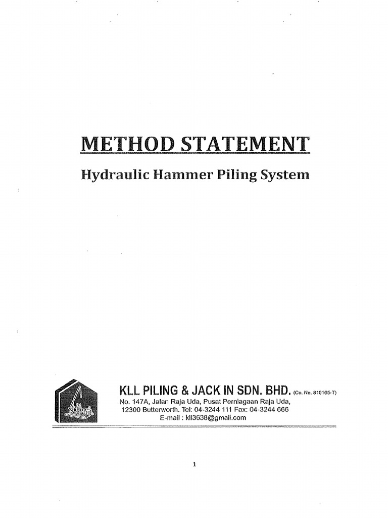 IPH Method Statement | PDF