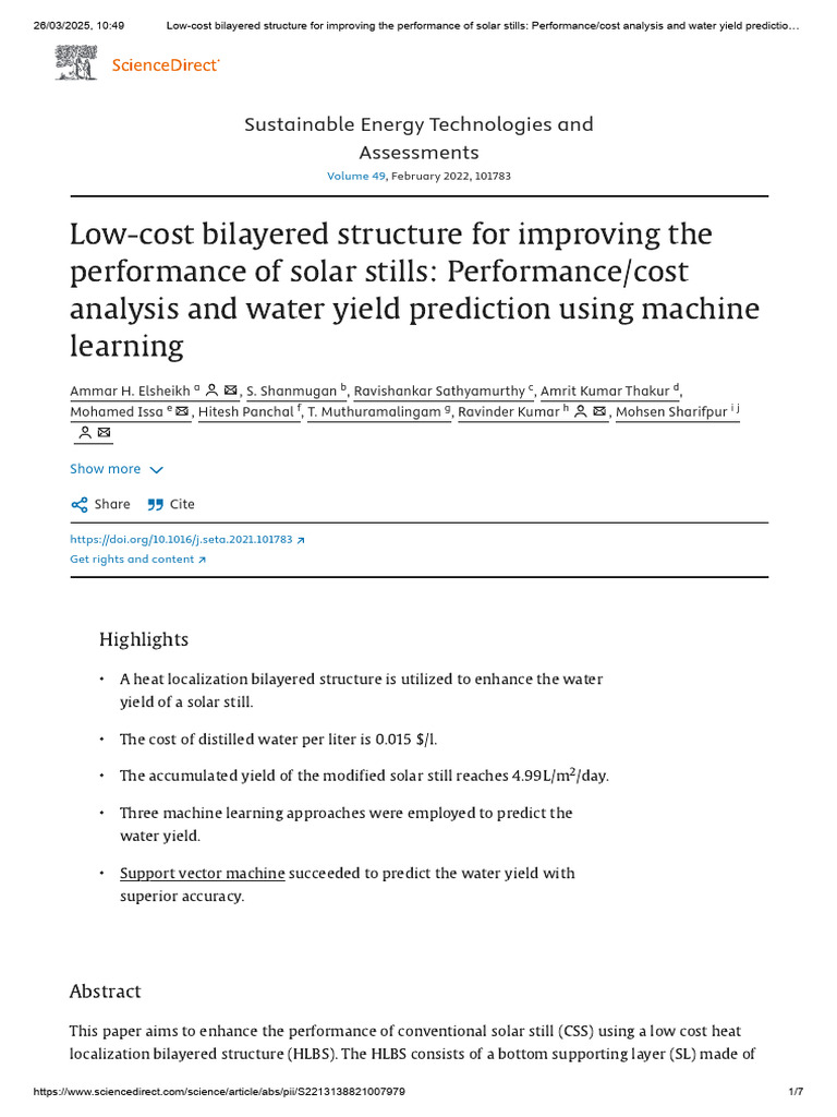 Low-Cost Bilayered Structure For Improving The Performance of Solar ...