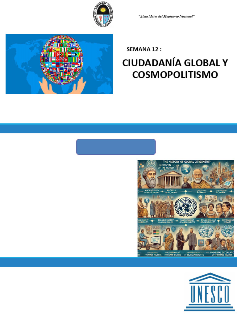 SEMANA 12 CIUDADANIA GLOBAL y COSMOPOLITISMO | PDF | Cosmopolitanismo ...
