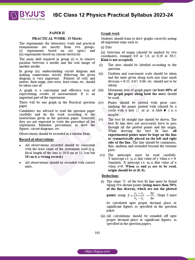 ISC Class 12 Physics Practical Syllabus 2023 24 | PDF | Bipolar ...