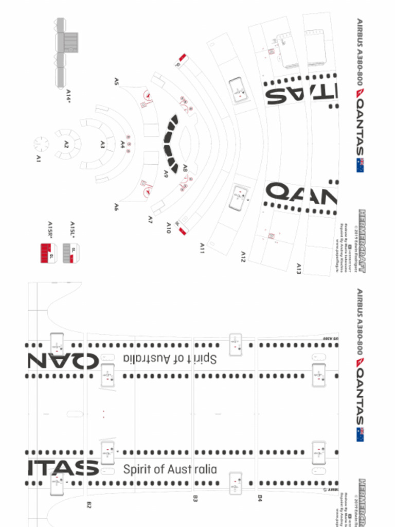 Airbus A380-800 Qantas Small | PDF