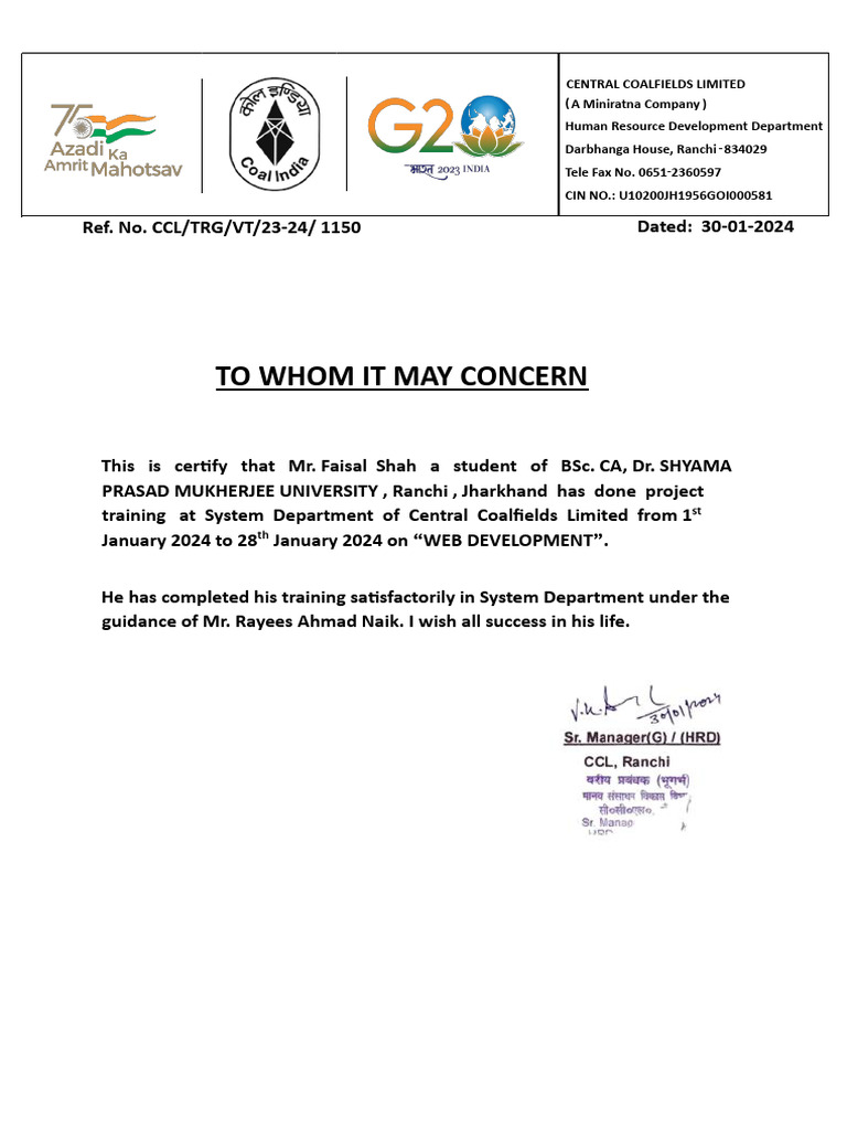 CCL Certificate Rehan | PDF