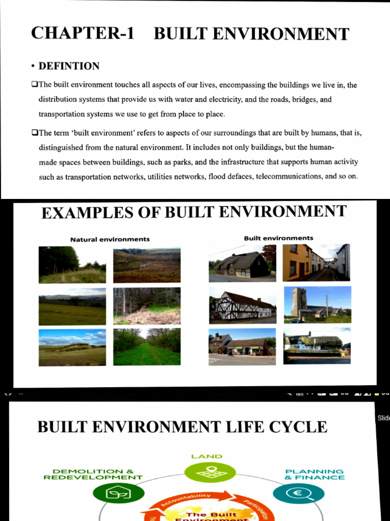 Understanding the Built Environment | PDF | Transport | Built Environment
