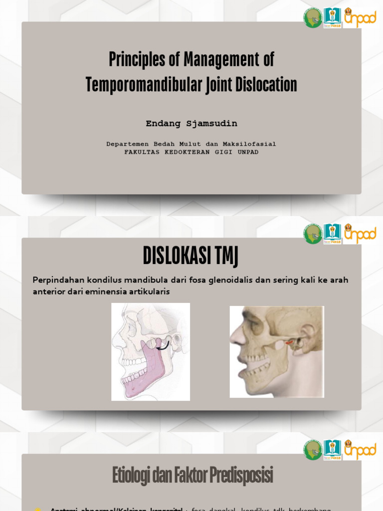 Penatalaksanaan Dislokasi TMJ | PDF