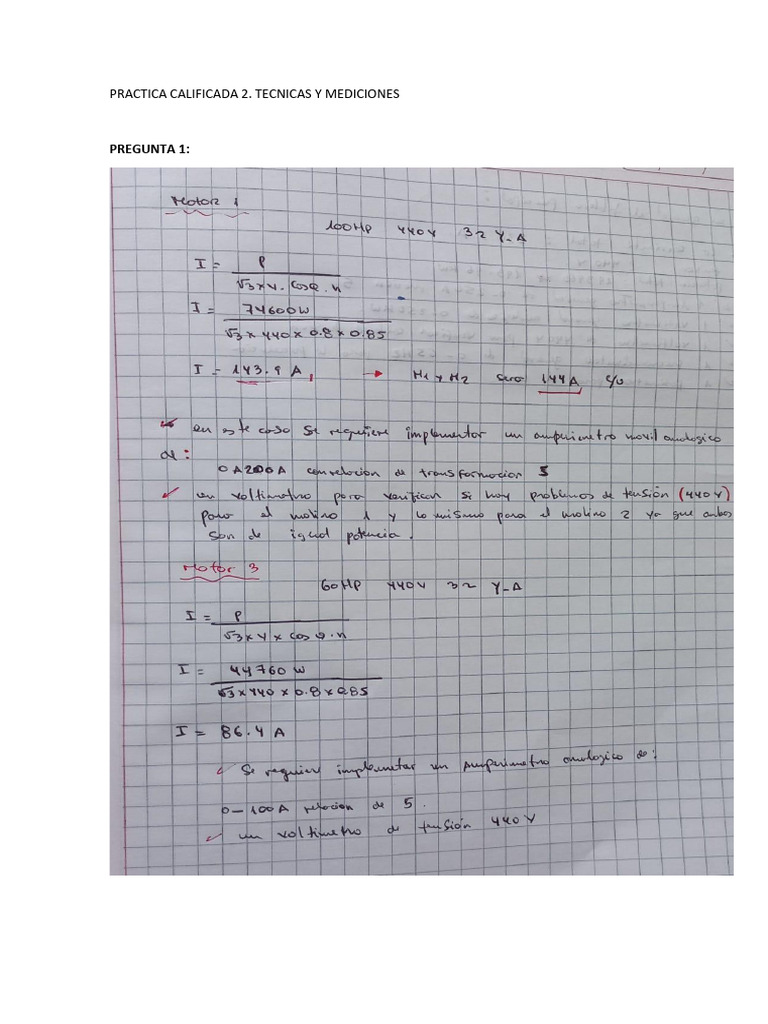 Examen Pc2 Tecnicas y Mediciones | PDF