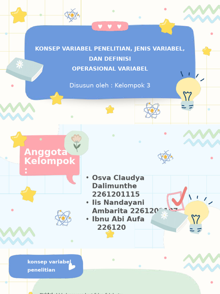 Variabel Penelitian: Jenis dan Definisi | PDF