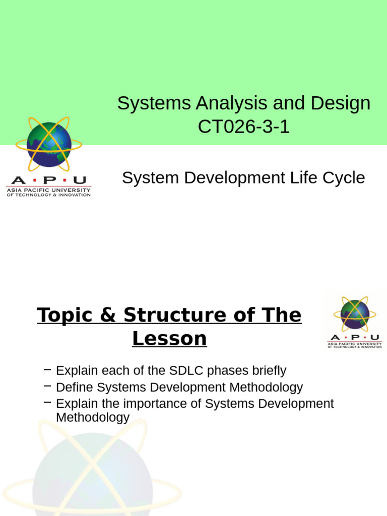 Week 03 - System Dev Life Cycle | PDF | Software Development Process | Technology Development
