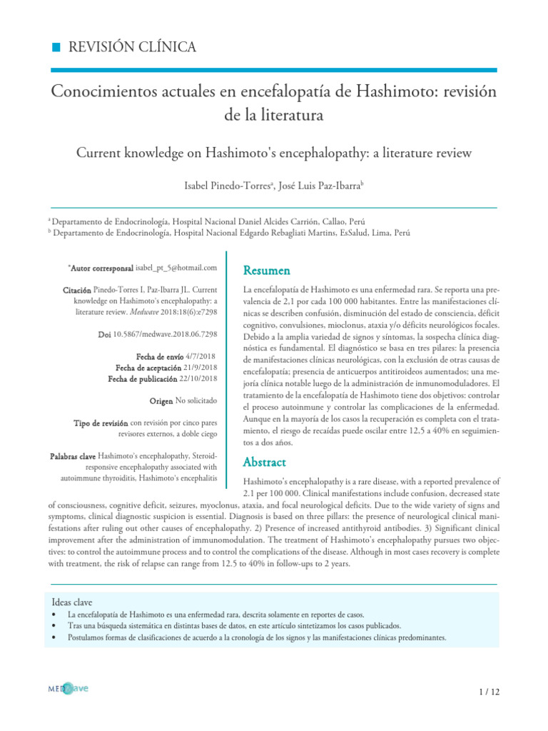 Medwave 2018 06 7298 | PDF | Enfermedades y trastornos | Especialidades ...