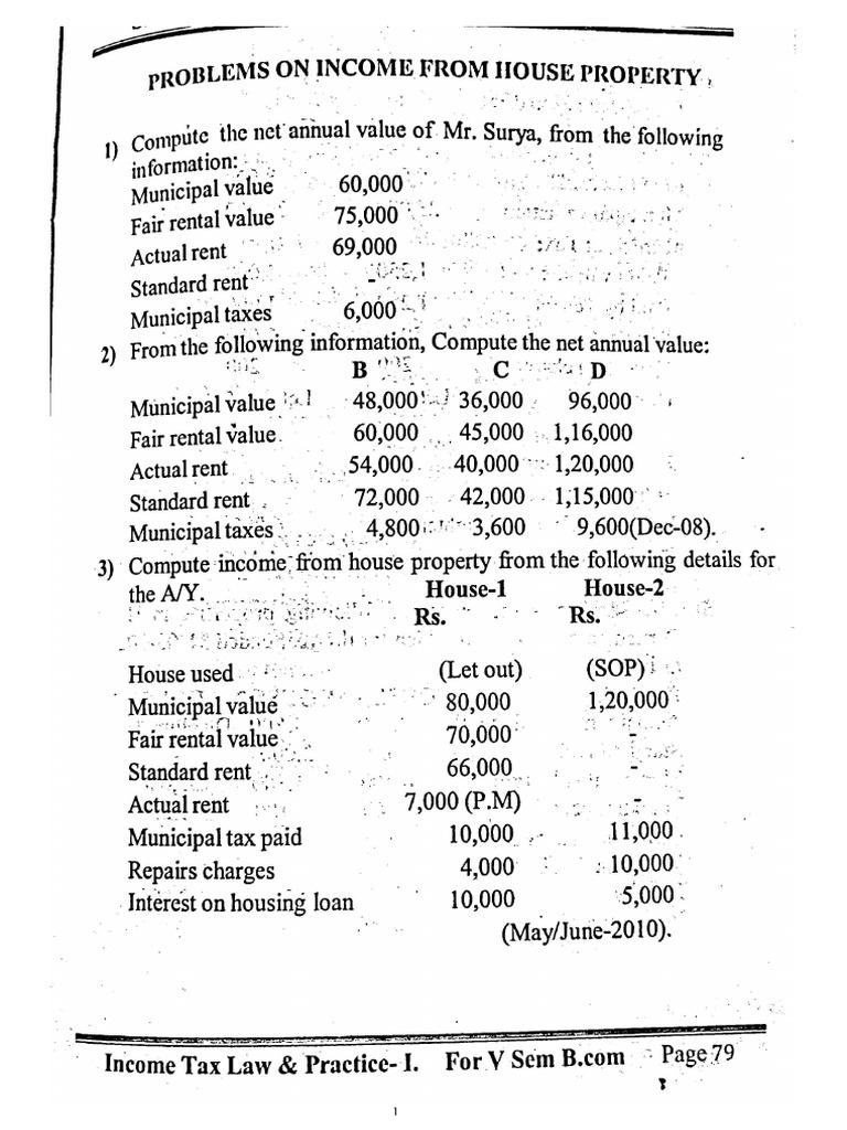 Income Tax Questions | PDF