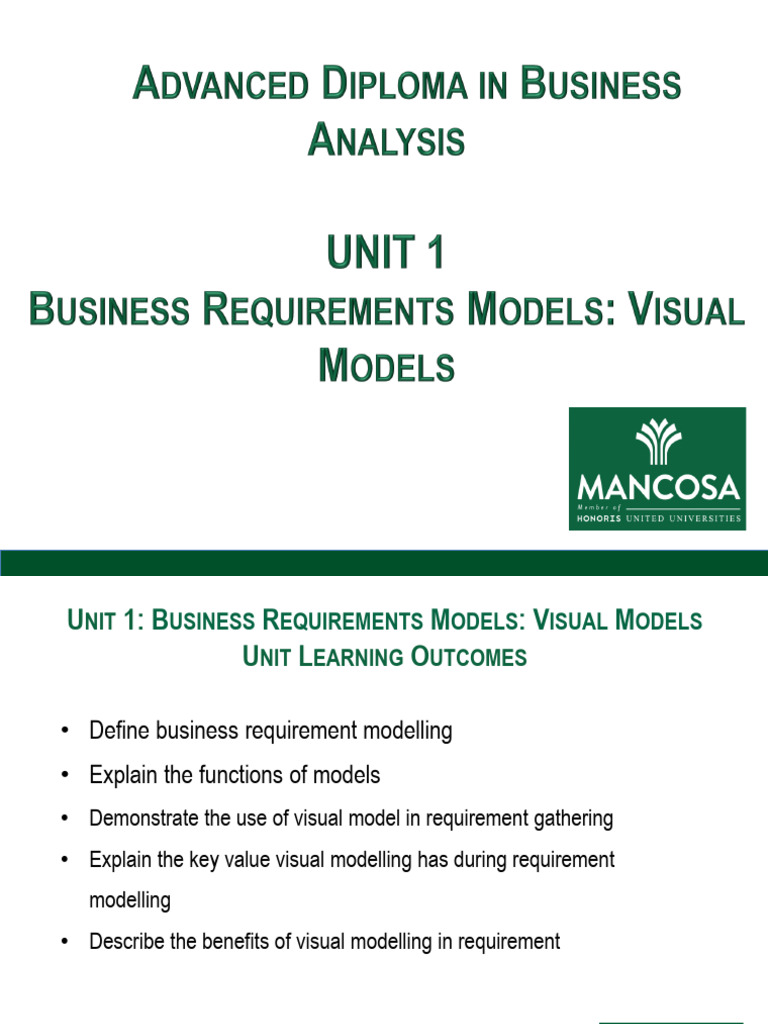 Solution Assessment and Validation Unit 1 | PDF