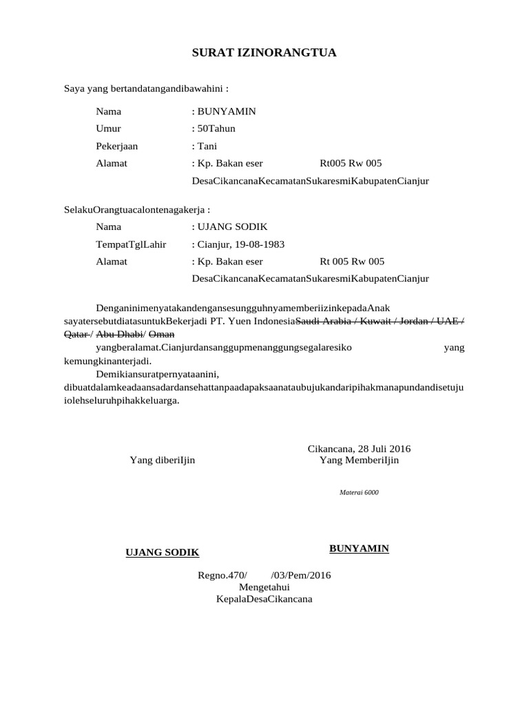 Surat Izin Suami | PDF