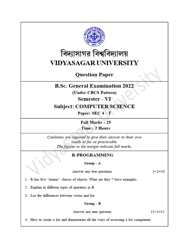 Computer Science (G) - SEC 4 - T | PDF | Xml | Data Serialization Formats