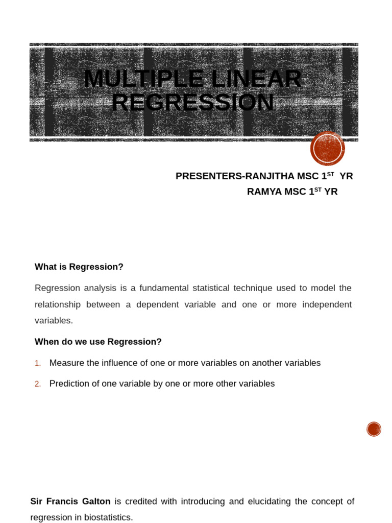 Multiple Linear Regression-1 | PDF