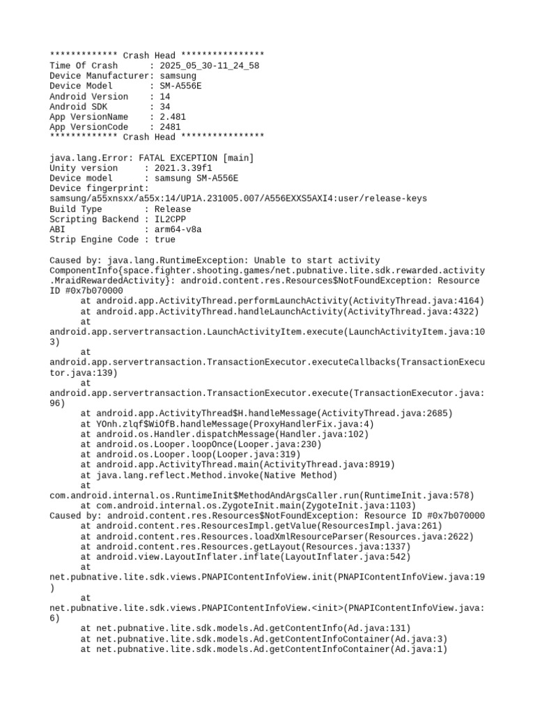 Mod Menu Crash 2025 05 30-11 24 58 | PDF | Android (Operating System ...