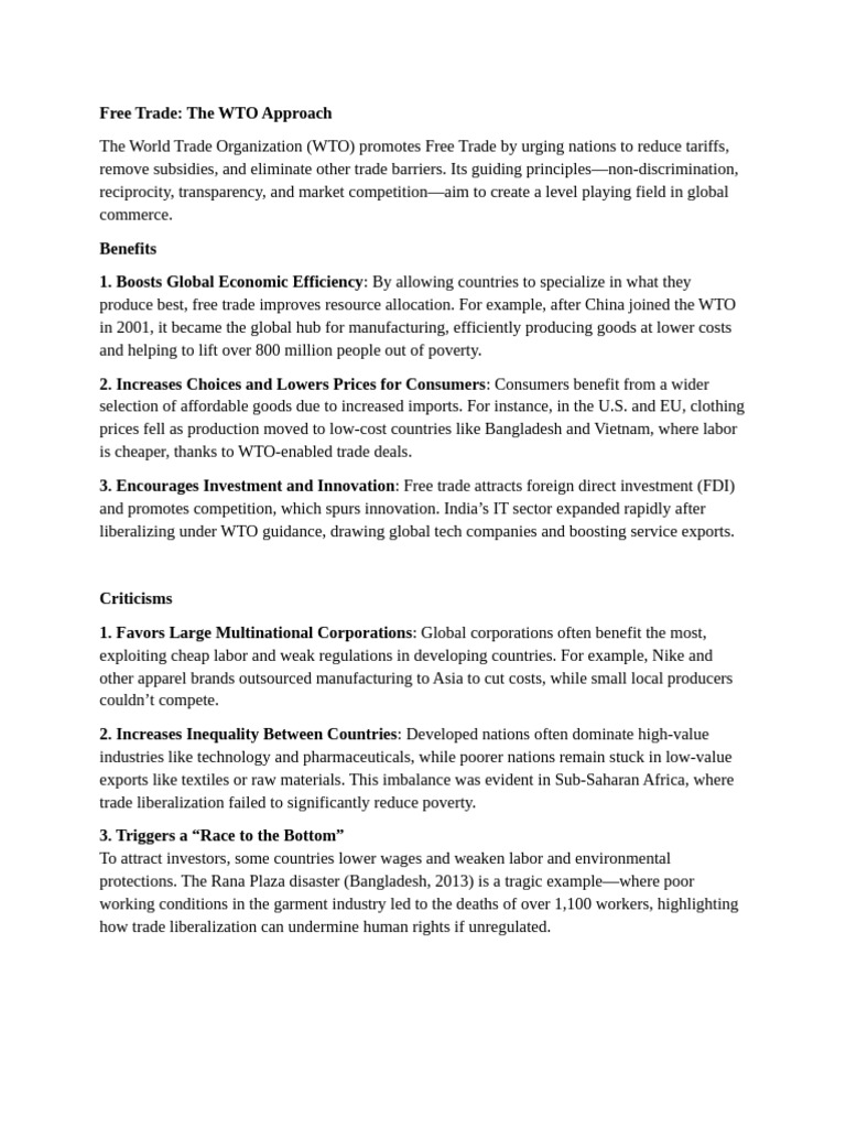 Free Trade Vs Fair Trade 3 | PDF | Fair Trade | Trade