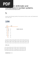 Binary, Decimal, Hex Conversion Table | PDF
