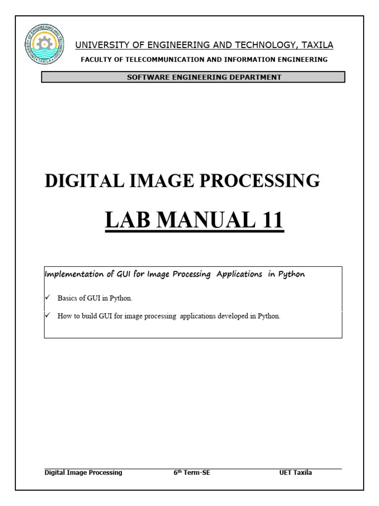 Updated Lab Manual 11 DIP | PDF | Graphical User Interfaces | Button (Computing)