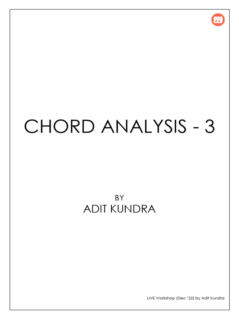 Chord Analysis Workshop Summary | PDF | Musical Techniques | Harmony
