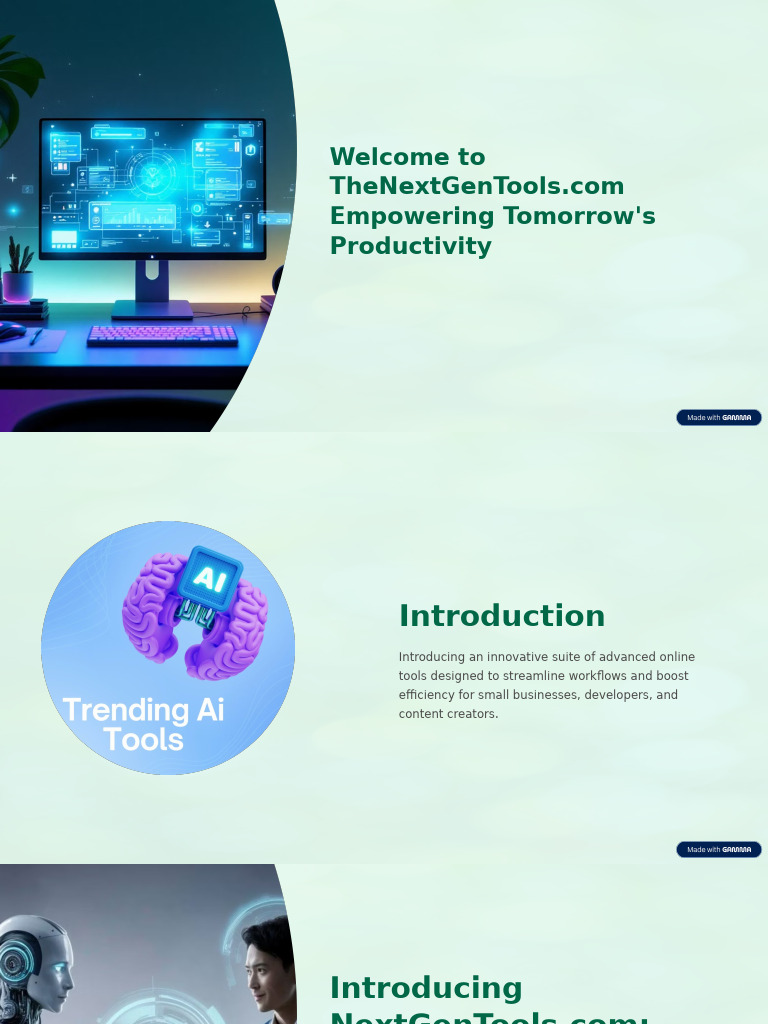 NextGen Tools: Boost Productivity with AI | PDF | Artificial ...