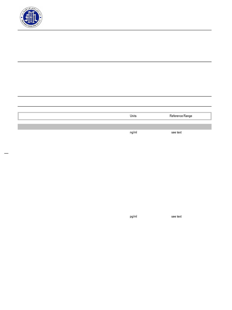 Fertility Ovarian Function Sample Report | PDF | Endocrine System ...