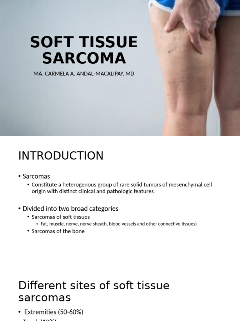 Soft Tissue Sarcoma Overview and Types | PDF | Sarcoma | Radiation Therapy