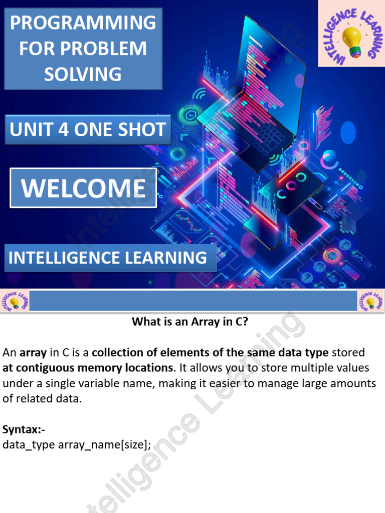 C Programming: Arrays and Matrices | PDF | Matrix (Mathematics ...