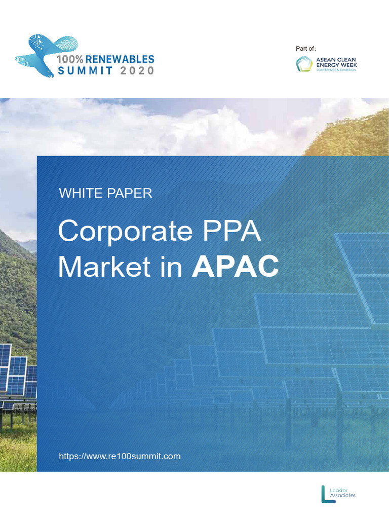 APAC Corporate PPA Market Overview | PDF | Solar Power | Photovoltaics