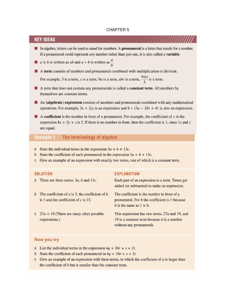 Chapter 5 Summary | PDF