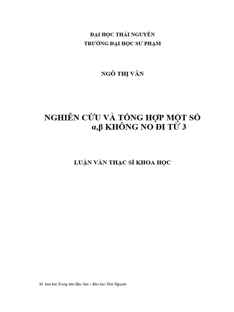 Luận Văn Nghiên Cứu Và Tổng Hợp Một Số Xeton α β Không No Đi Từ Hợp ...